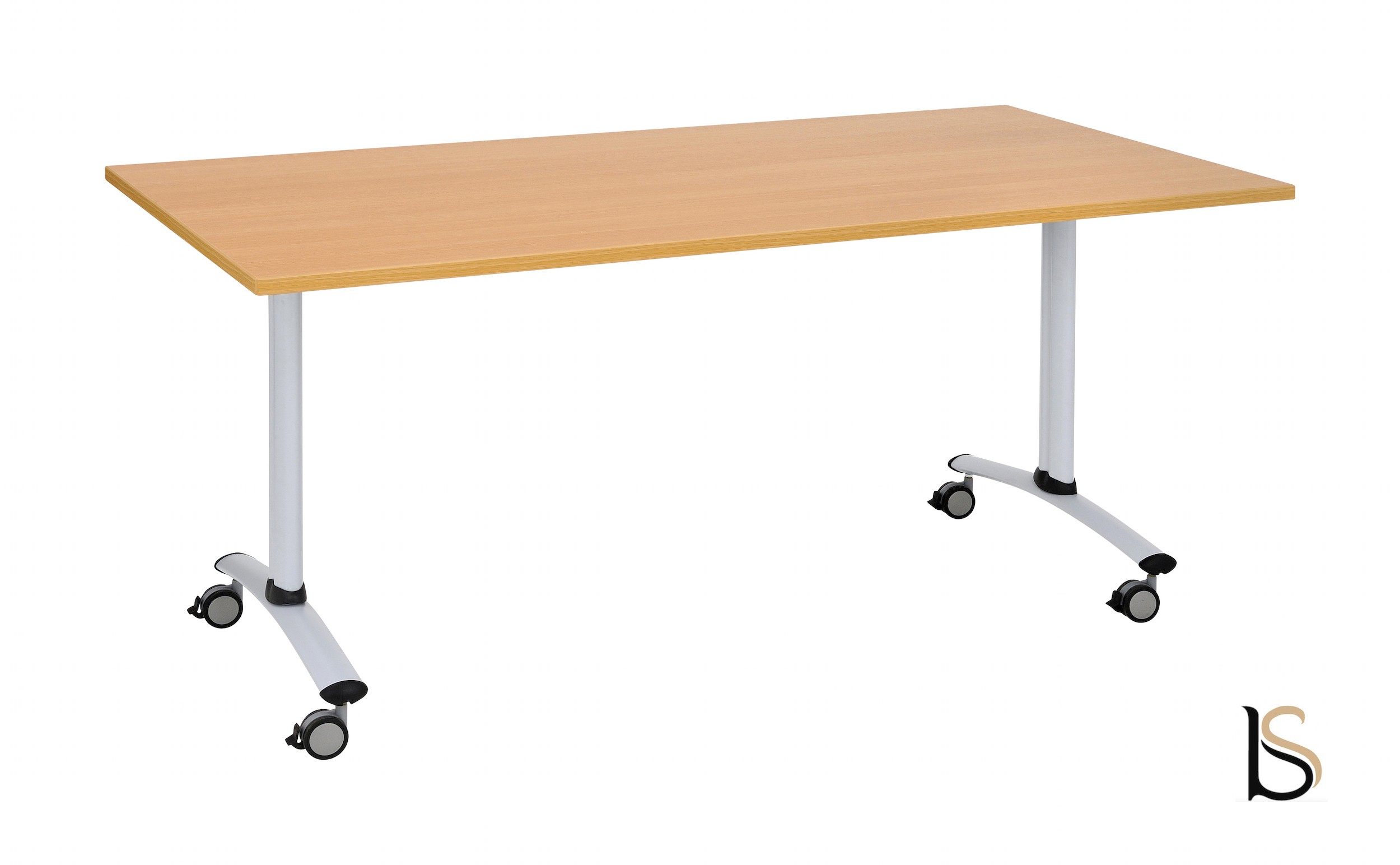 Table de réunion abattante sur roulettes. Tables polyvalentes